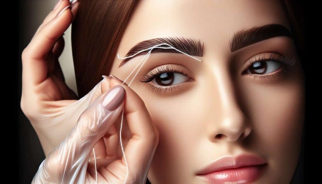 Eyebrow threading shapes store